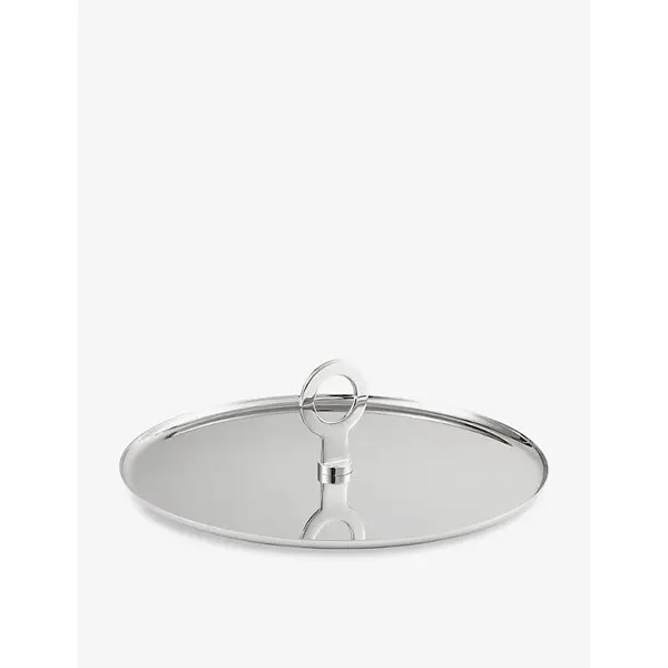 Christofle Circular Polished Stainless Steel Cocktail Plate 27cm - One-color