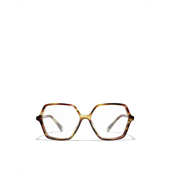 Chanel Ch3447 Square-frame Optical Glasses - Pink