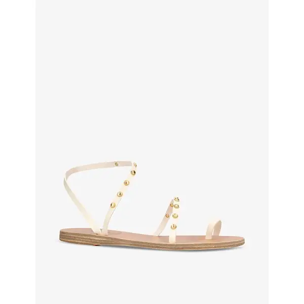 ANCIENT GREEK SANDALS Eleftheria Bee Studded Leather Sandals