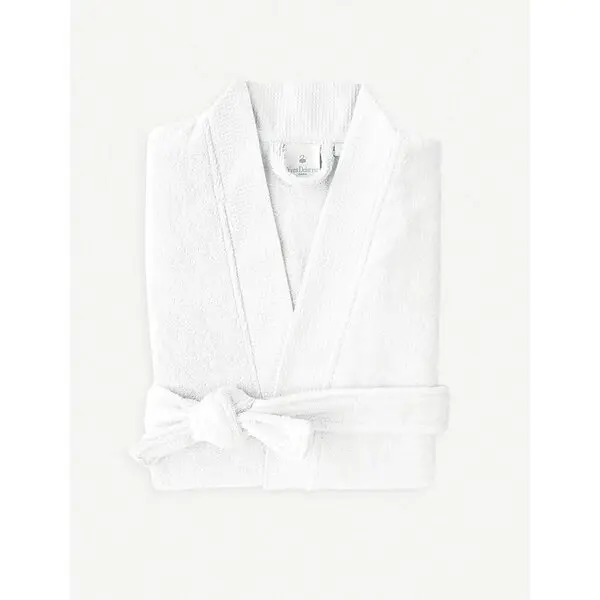 YVES DELORME Astreena Cotton-blend Bathrobe - Blanc