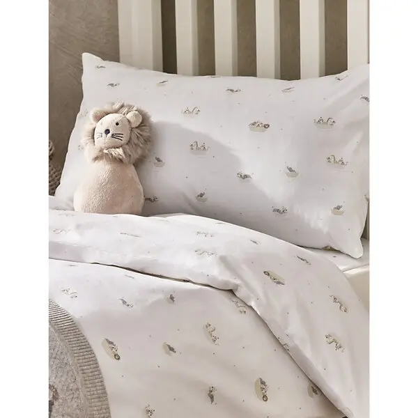 THE WHITE COMPANY Animal Adventures Graphic-print Cotton Bed Linen Set - Multi