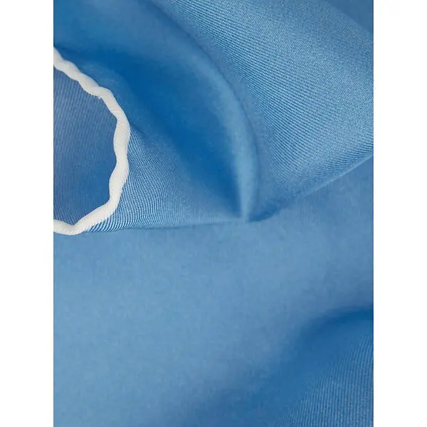 REISS Ceremony Logo-print Silk Pocket Square - Soft Blue