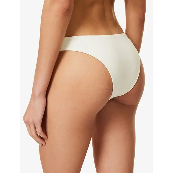 Monday Swimwear Byron Mid-rise Bikini Bottoms - Ivory Rec