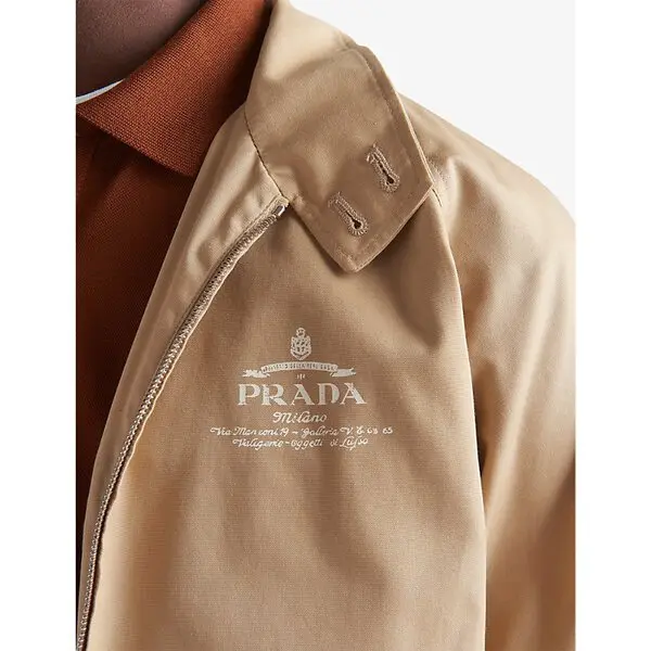 Prada Lettered Logo-print Nylon Jacket
