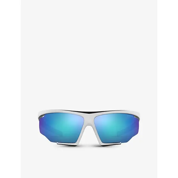 Prada Ps 07ys Branded-arm Irregular-frame Nylon Sunglasses
