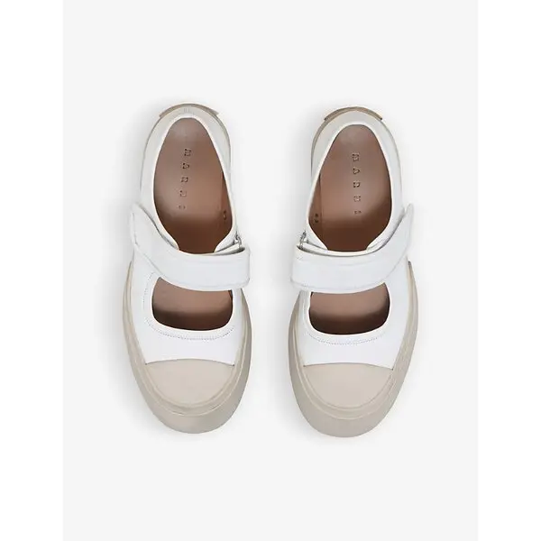 Marni Chunky-sole Leather Mary Jane Trainers