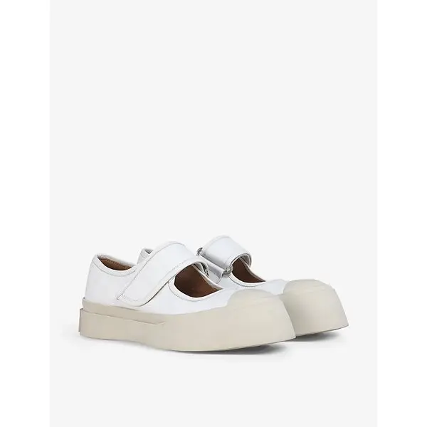 Marni Chunky-sole Leather Mary Jane Trainers