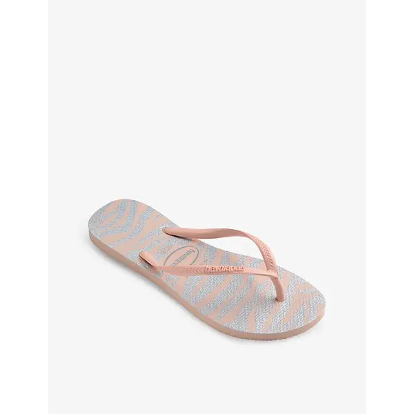 Havaianas Slim Zebra-print Rubber Flip-flops