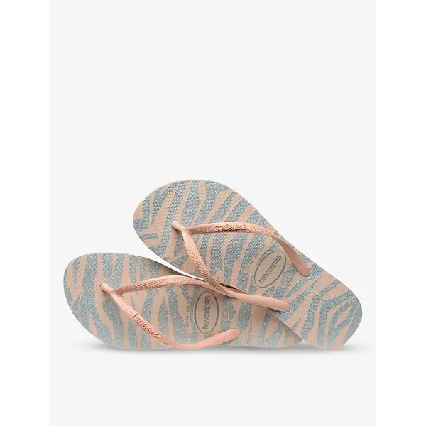 Havaianas Slim Zebra-print Rubber Flip-flops