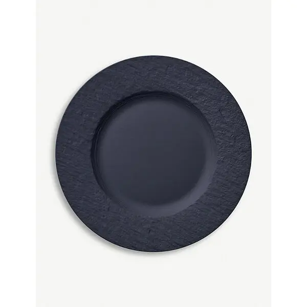 VILLEROY & BOCH Manufacture Rock Porcelain Breakfast Plate 22cm - Black