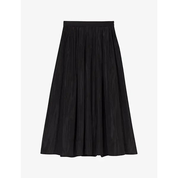 Maje Flared Maxi Skirt - Noir / Gris