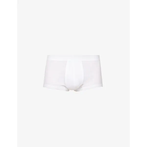 Zimmerli Slim-fit Cotton-jersey Trunks - White