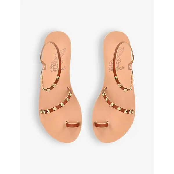 ANCIENT GREEK SANDALS Eleftheria Bee Studded Leather Sandals