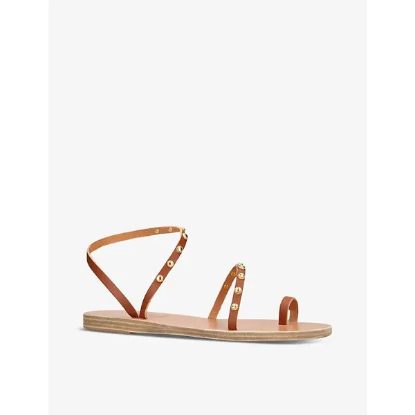 ANCIENT GREEK SANDALS Eleftheria Bee Studded Leather Sandals