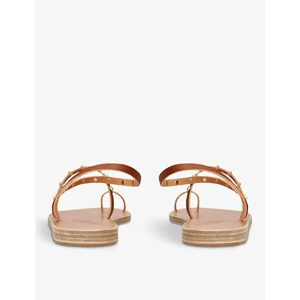 ANCIENT GREEK SANDALS Eleftheria Bee Studded Leather Sandals
