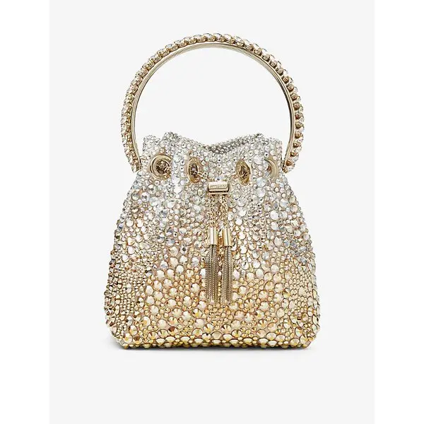 JIMMY CHOO Bon Bon Top-handle Bag - Gold/silver