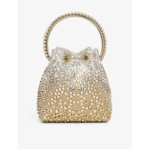 JIMMY CHOO Bon Bon Top-handle Bag - Gold/silver