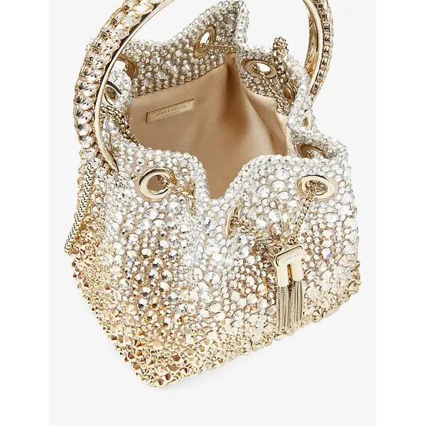 JIMMY CHOO Bon Bon Top-handle Bag - Gold/silver