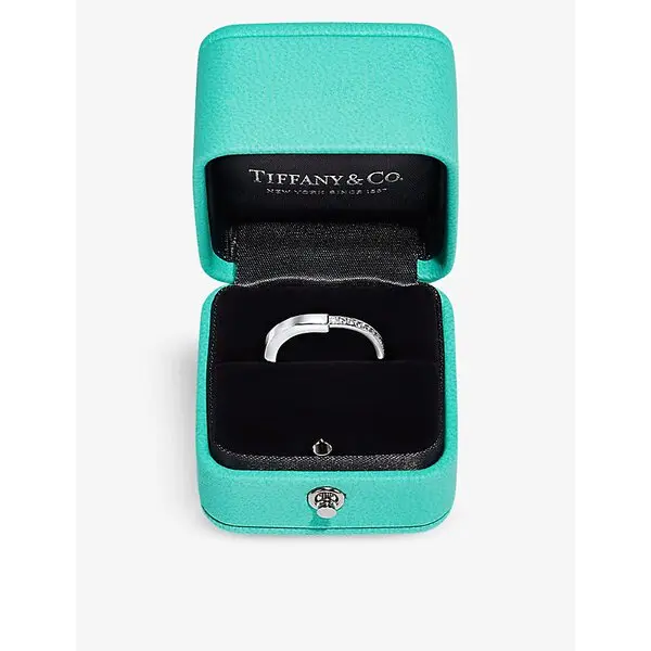 Tiffany & Co. 18ct White-gold And Diamond Lock Ring