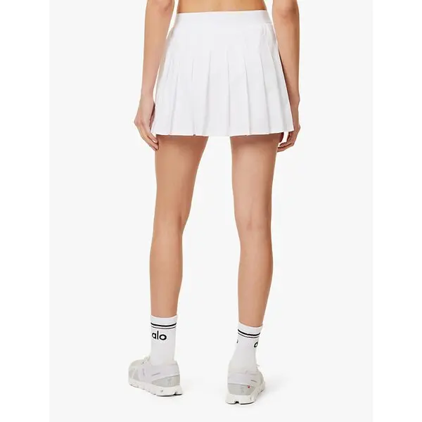 Alo Yoga Varsity Tennis Skirt - White | Editorialist