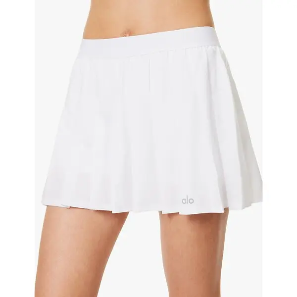 Alo Yoga Varsity Tennis Skirt - White | Editorialist