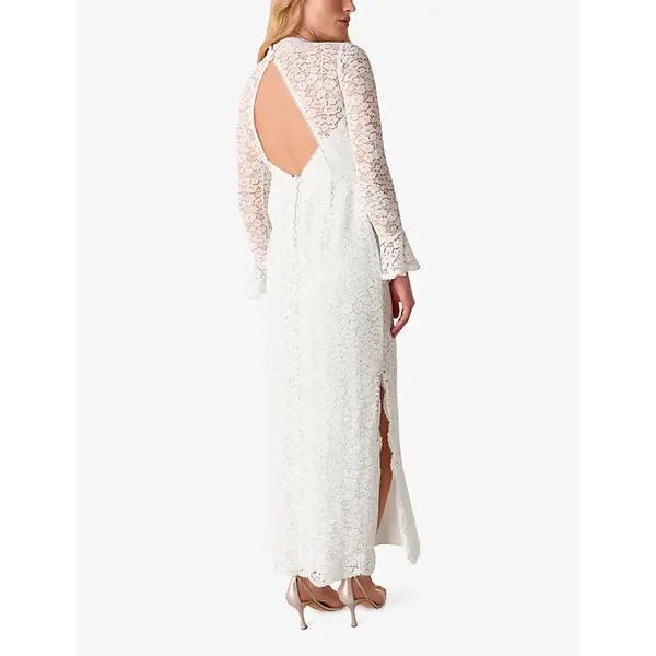 Whistles Crepe Maxi Dress In Cream - 33% Off | Editorialist