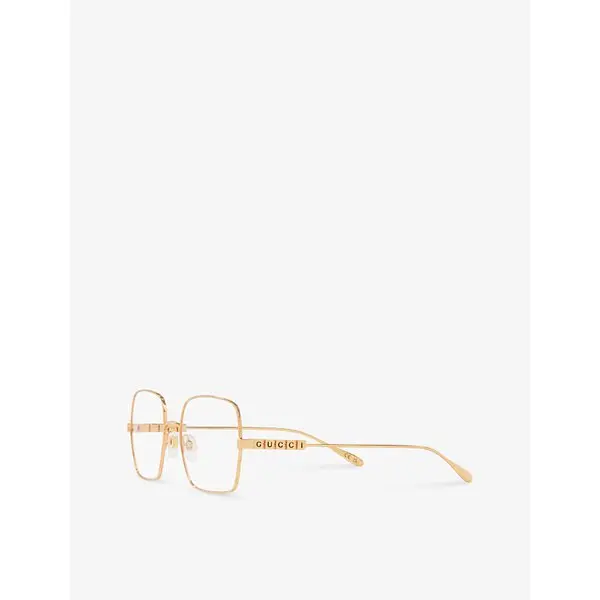Gucci Gg1434o Metal Optical Glasses - Gold