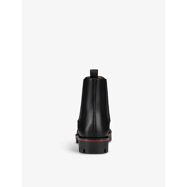 Christian Louboutin Alpinosol Black Leather Chelsea Boots Alpinosol leather Chelsea boots in black - Christian  main image 3
