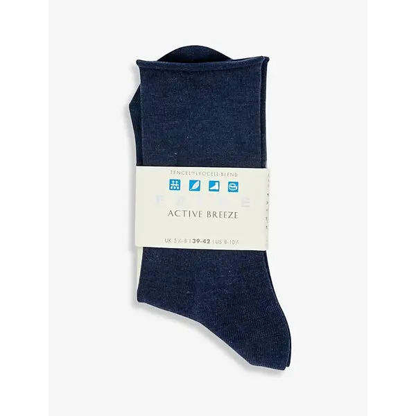 Falke Active Breeze Stretch-lyocell-blend Socks - 6127 Navy Mel.