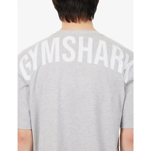 GYMSHARK Power Logo-print Stretch-cotton T-shirt