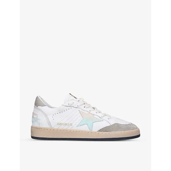 GOLDEN GOOSE Ballstar Iridescent-start Leather Low-top Sneakers