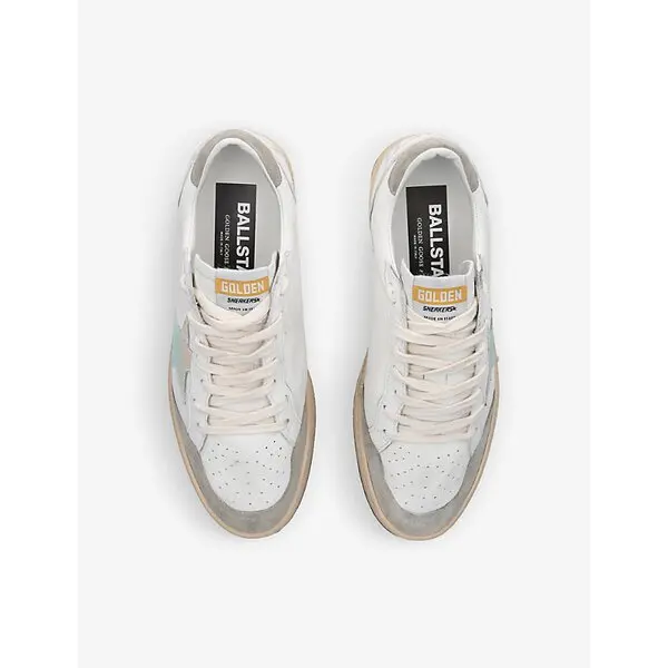GOLDEN GOOSE Ballstar Iridescent-start Leather Low-top Sneakers