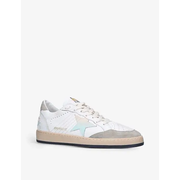 GOLDEN GOOSE Ballstar Iridescent-start Leather Low-top Sneakers