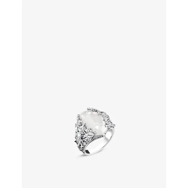 THOMAS SABO Embellished Cocktail Ring - White
