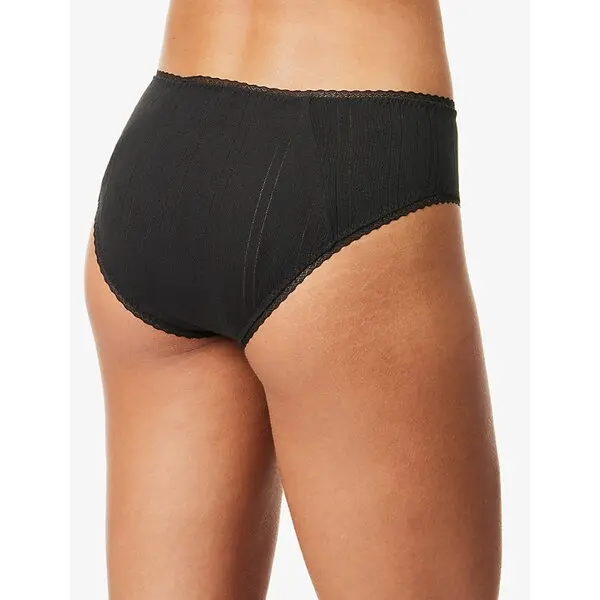 COU COU Cosy Pointelle Organic-cotton Briefs
