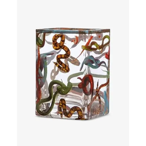 SELETTI Wears Toiletpaper Snakes Glass Vase 14cm - One-color