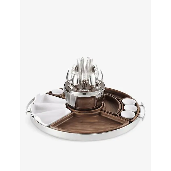 Christofle Mood Asia Stainless-steel Tray 52cm