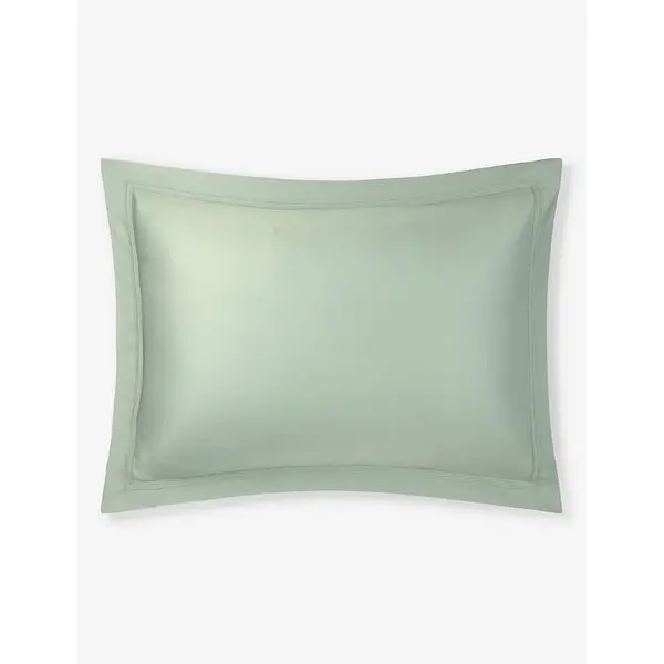 YVES DELORME Triomphe Cotton Oxford Pillowcase 50cm X 75cm - Veronese