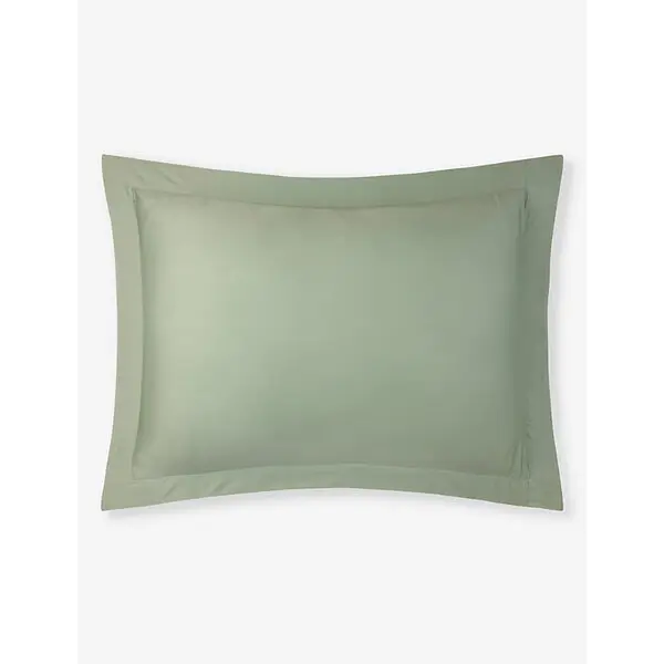 YVES DELORME Triomphe Cotton Oxford Pillowcase 50cm X 75cm - Veronese