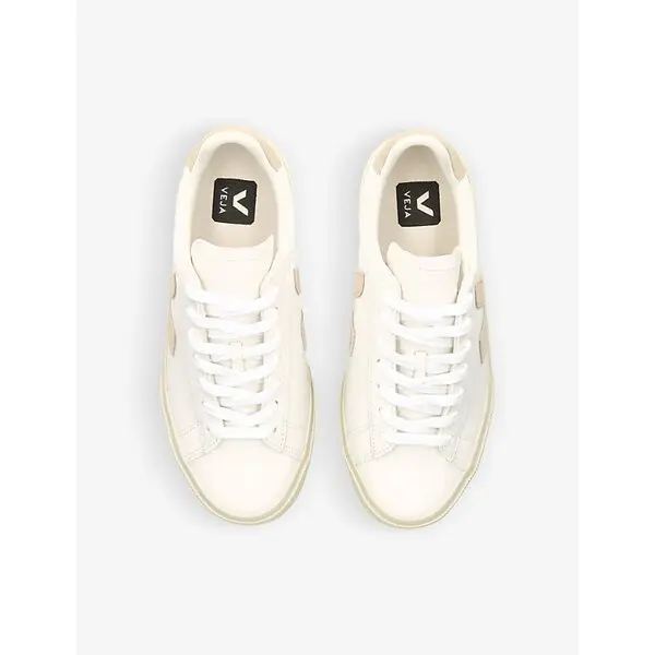 VEJA Campo V-logo Leather Low-top Trainers