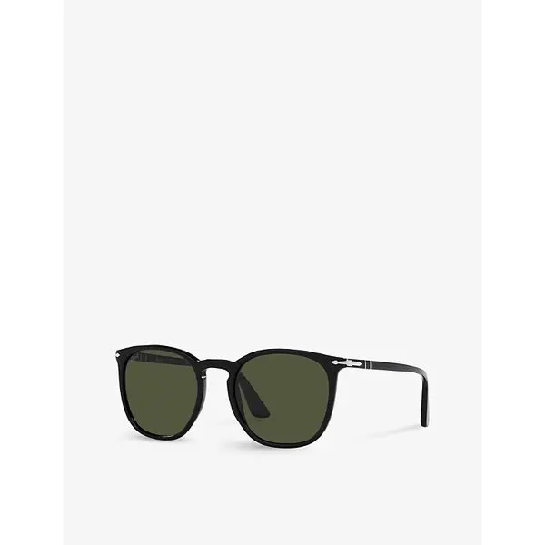 Persol Po3316s Round-frame Sunglasses - Black
