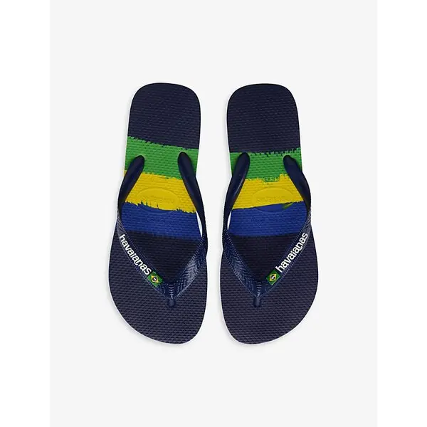 Havaianas Brazil Tech Rubber Flip-flops - Navy Blue