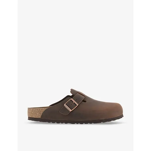BIRKENSTOCK Boston Leather Clogs - Habana