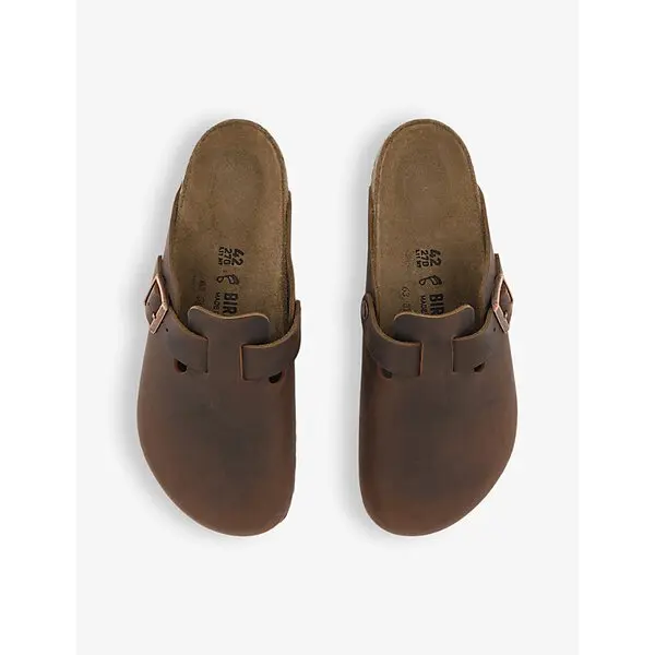BIRKENSTOCK Boston Leather Clogs - Habana