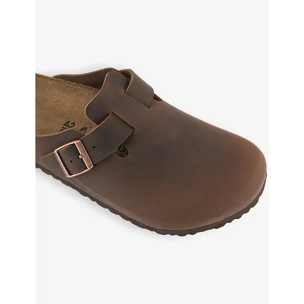 BIRKENSTOCK Boston Leather Clogs - Habana