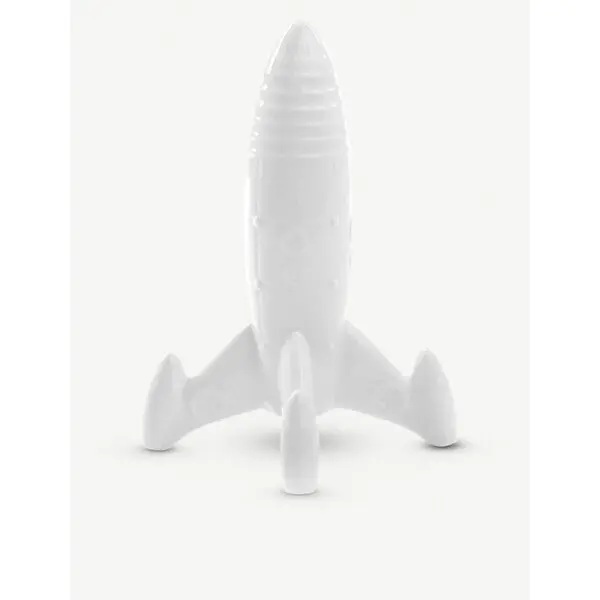 SELETTI Spaceship Porcelain Ornament 27cm - One-color