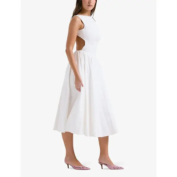 house of cb white cut out dress House of CB style 'Aubrey' White Cut Out Detail Bandage Dress
