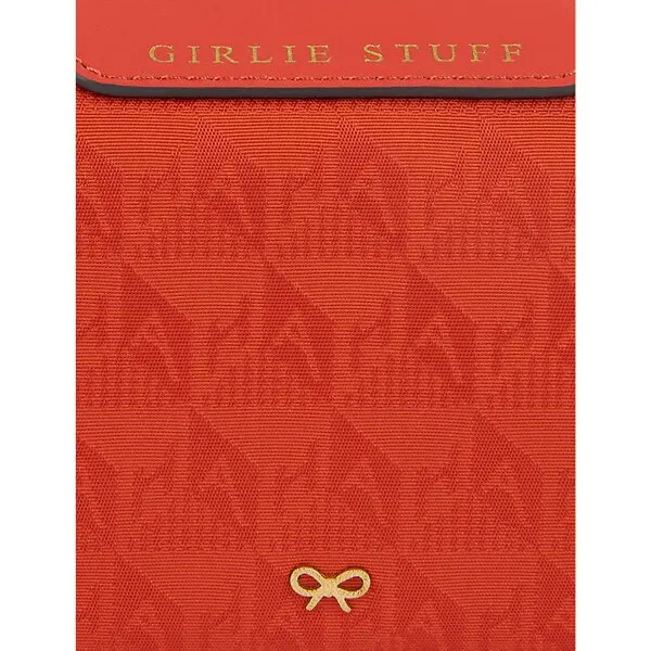 ANYA HINDMARCH Girlie Stuff Nylon Pouch - Burnt Sienna