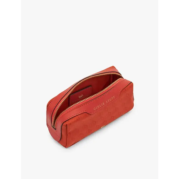 ANYA HINDMARCH Girlie Stuff Nylon Pouch - Burnt Sienna
