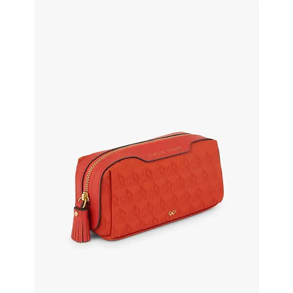 ANYA HINDMARCH Girlie Stuff Nylon Pouch - Burnt Sienna